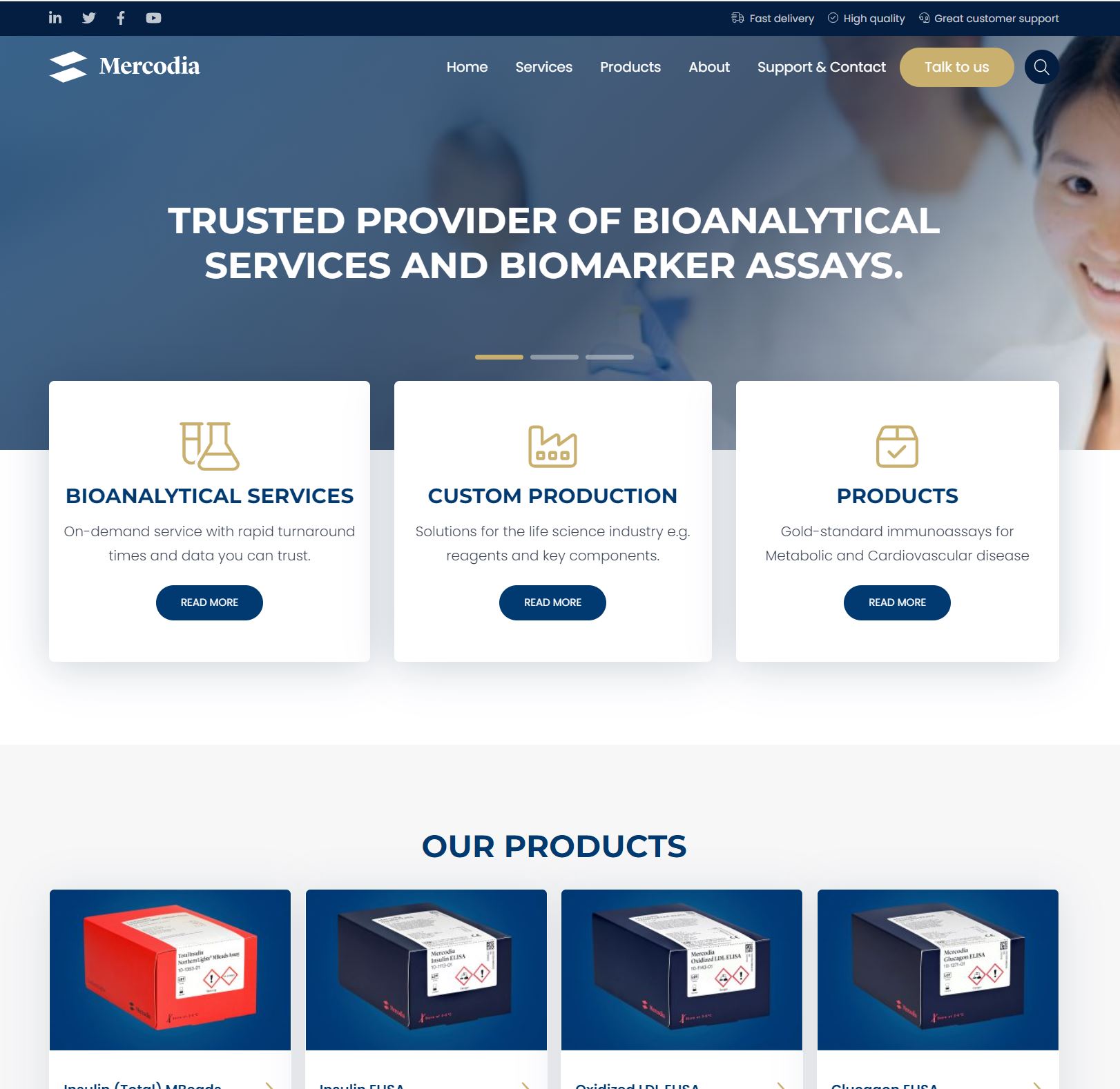 Webbplats med hög prestanda - nobox